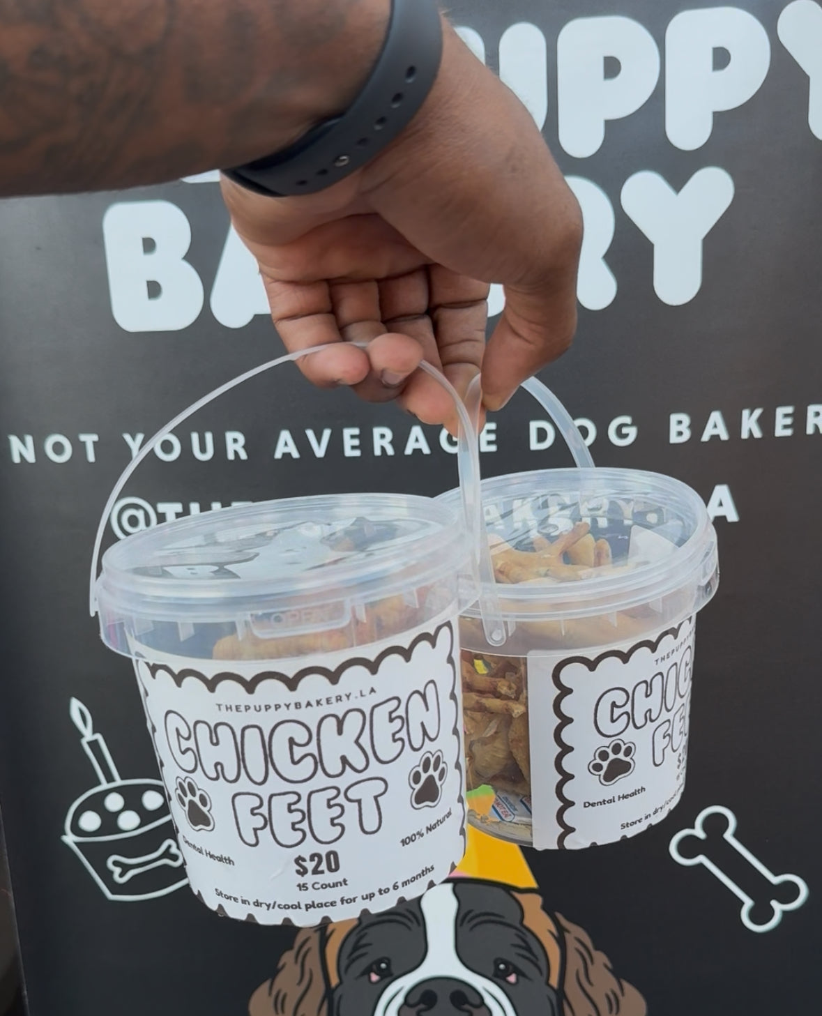 CHICKEN FEET BUCKET – The Puppy Bakery